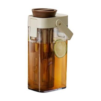 Generico JIEBWCHA Carafe à thé froid - Carafe à Limonade - Conteneurs distributeurs transparents anti-goutte dun litre pour café boissons lait maternel Réfrigé