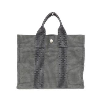 Herm&egrave;s Pre-owned Herline PM Canvas Tote Bag - - Pre-owned - Damen - Schwarzk - ONE SIZE
