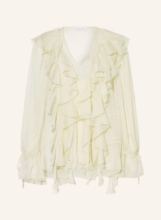 Mrs & Hugs Mrs & Hugs Blusenshirt Mit Volants weiss