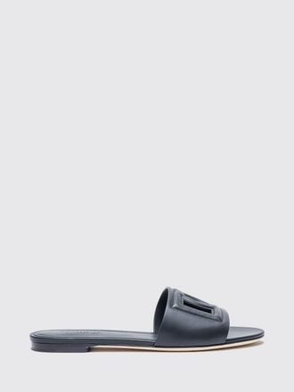 Dolce & Gabbana Mules en cuir avec monogramme DG et talon bas