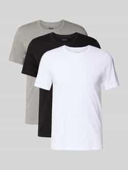 HUGO BOSS Regular Fit T-Shirt aus reiner Baumwolle Modell CLASSIC im 3er-Pack