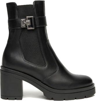 Nero Giardini I514790D Bottines Chelsea Femme en Cuir - Noir 37 EU