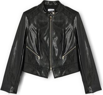 Motivi Femme, Vestes, Noir, Taille: 40 FR Veste avec Zip et Col Mao