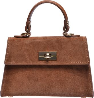 Anna Luchini Braun Rindsledertasche
