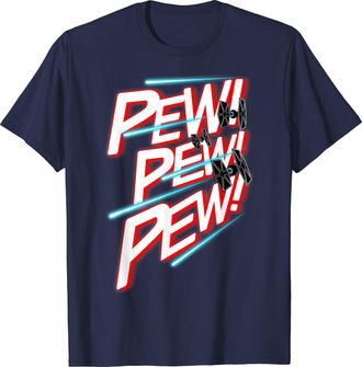 Star Wars TIE Fighter Pew Pew Blaster Text T-Shirt