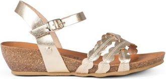 miMaO Sandales &agrave; talon compens&eacute; en li&egrave;ge Or EU 39