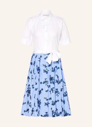 Lilienfels Lilienfels Hemdblusenkleid Mit Pailletten blau