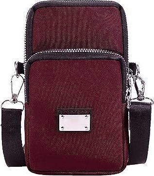 Generic Sac &agrave; bandouli&egrave;re polyvalent de couleur unie pour t&eacute;l&eacute;phone portable, petit sac &agrave; bandouli&egrave;re, sac &agrave; langer vertical et sacs &agrave; bandouli&egrave;re, violet, ta