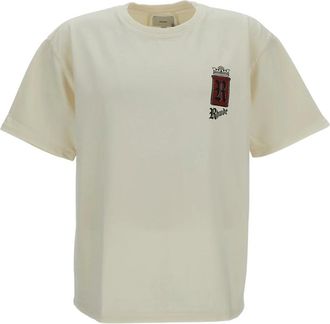 Rhude Homme, Tops, Blanc, Taille: M Logo T-shirt