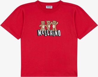 Moschino Maxi-T-Shirt Moschino Teddy Bear - Rot