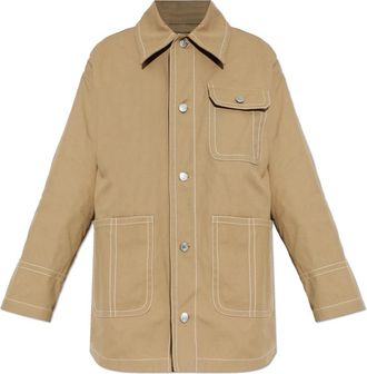 Ami Femme, Vestes, Beige, Taille: 36 FR Veste &agrave; Poches