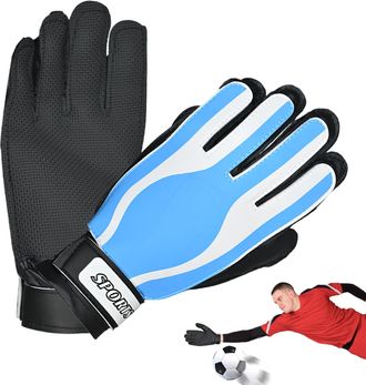 Generico Torwarthandschuhe für Kinder, 1 Paar Fußballhandschuhe für Erwachsene, Unisex, Trainingsausrüstung mit Dämpfung für Schulübungen und Ligas