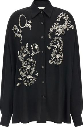 Dries Van Noten Femme, Blouses et Chemises, Noir, Taille: 40 FR Shirt