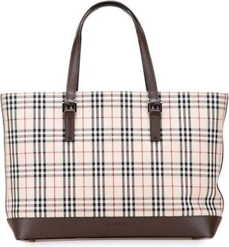 Burberry sac à main à motif House Check (2000-2017) - Marron