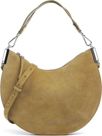 Coccinelle Femme, Sacs, Vert, Taille: ONE Size Sunup Suede Hobo Bag