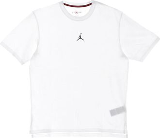 Nike Jordan Homme, Tops, Blanc, Taille: XL T-shirt &agrave; Manches Courtes et Col Rond