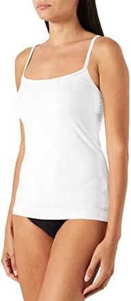 Skiny Damen Spaghettishirt 2er Pack Micro Advantage Tricot, Weiß, 36 (Lot de 2) Femme