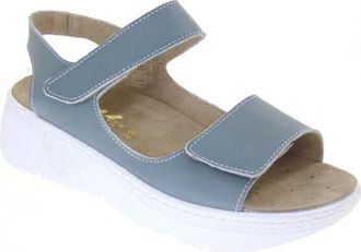 Stiledivita 8688 Sandales Confort Femme Cuir Vert Talon compensé 4cm Semelle Caoutchouc, vert, 39 EU