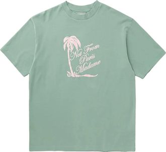 Dr&ocirc;le de Monsieur Homme, Tops, Vert, Taille: S T-shirt Slogan Palmiers