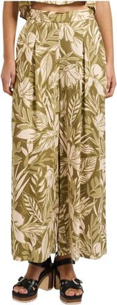 Gaud&igrave; Femme, Pantalons, Multicolore, Taille: 44 FR Floral Viscose Pantalons