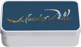 Fabulous Dali Signature Surrealismus Maler, berühmter Maler, einzigartig, seltsam, 11 x 18,5 x 5,5 cm, Aufbewahrungsbox, Schlüssel, Werkzeug, Brotdose, Zucker,
