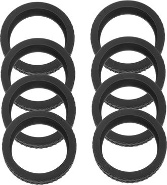 Yardwe 8 Stück Teiliges Silikon Gepäck Radschutz Abdeckung Geräuscharm Langlebig Kompatibel mit Verschiedenen Kofferradgrößen Schützt vor Abnutzung für Reise