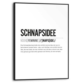 Reinders Gerahmtes Bild, Schnapsidee, K&uuml;che, MDF, 40 x 30