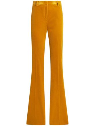 Etro pantalon &eacute;vas&eacute; en velours - Orange