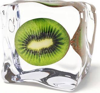Eurographics Eurographics DG-AU2102 Glasbild Deco Glass Iced Kiwi 20 x 20 cm