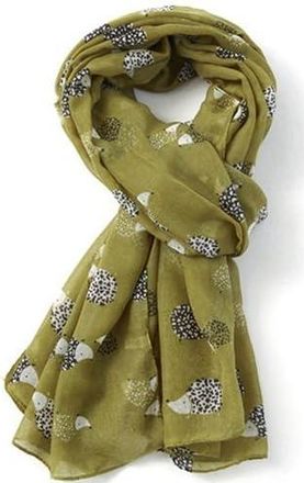 GFM hérisson foulard imprimé Hh-77-jtn-Vert