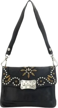 Campomaggi Femme, Sacs, Noir, Taille: ONE Size Sac bandouli&egrave;re Agnese