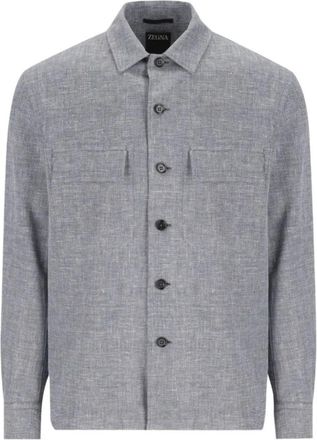 Ermenegildo Zegna Homme, Vestes, Gris, Taille: M Crossover Overshirt