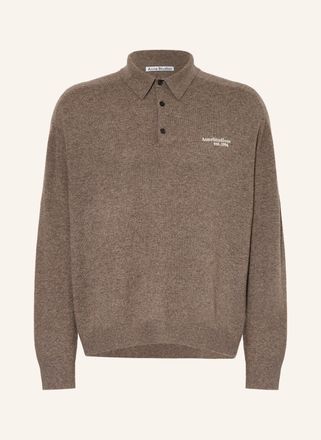 Acne Studios Strick-Poloshirt braun