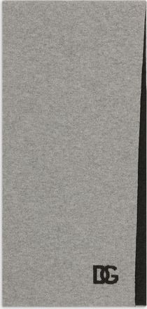 Dolce & Gabbana Schal Aus Kaschmir Dg-logo - Mann Schals Und Tücher Grau Onesize