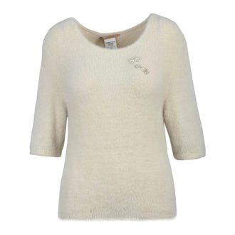 Pennyblack Femme, Pulls, Beige, Taille: 44 FR Haut Tricot&eacute; &Eacute;l&eacute;gant avec &Eacute;lasthanne