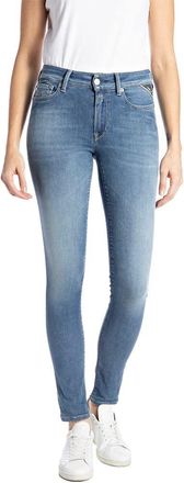 Replay Damen Luzien Recycled Jeans, 009 Medium Blue, 23W / 30L EU