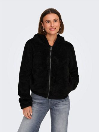 Only Kapuzenpl&uuml;schjacke ONLNEWANNA CONTACT SHERPA JKT OTW NOOS Kunstfaser