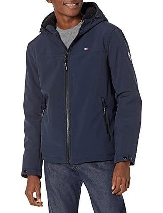 Tommy Hilfiger Veste Performance Softshell doublée en Sherpa pour homme, Medium