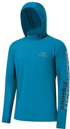 Bassdash Hommes Chemise &agrave; Capuche Protection Solaire Sweats &agrave; Capuche UPF50 + UV Pull &agrave; Capuche &agrave; Manches Longues pour la p&ecirc;che en Plein air, Natation