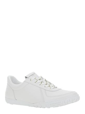 Givenchy Mens Sneakers Glide Runner White Leather Trainers