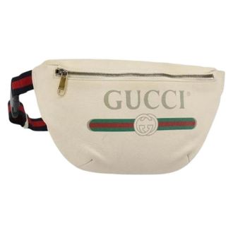 Gucci Pre-owned Vintage Leder G&uuml;rteltasche - - Pre-owned - Damen - Wei&szlig; - ONE SIZE