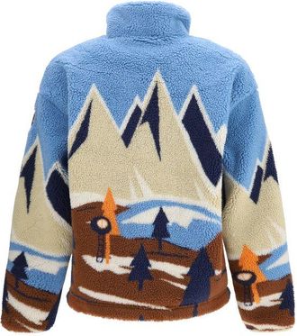 Napapijri Recycled Polyester Fleece Jacket - Blue