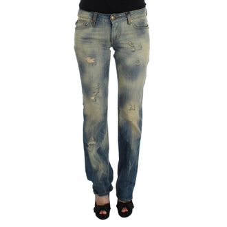 Roberto Cavalli Femme, Jeans, Bleu, Taille: W26 Jean Bootcut Coupe Slim