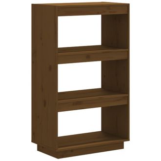 Generic Massivholz Kiefer B&uuml;cherregal, Regal, Standregal, Aktenregal, B&uuml;roregal, Raumtrenner Aufbewahrung f&uuml;r Wohnzimmer(Nat&uuml;rlich 40x35x71cm) (Honigbraun 57)