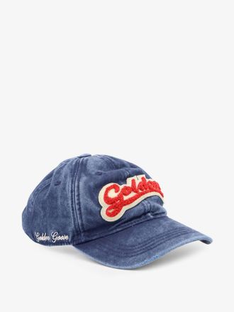 Golden Goose Mens Cotton Hat Blue