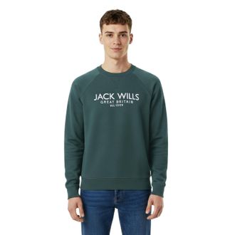 Jack Wills Belvue Sweatshirt f&uuml;r Herren (Kiefer)