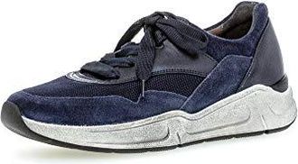 Gabor Femme Chaussures &agrave; Lacets, Dame Chaussures de Sport,Chaussure Basse,Chaussure d&eacute;contract&eacute;e,Talon compens&eacute;,Marine/Ocean,37 EU / 4 UK