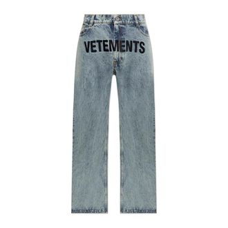 VETEMENTS Jeans mit besticktem Logo - - Jeans - Herren - Blau - W34