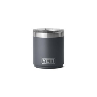 Yeti Rambler Lowball 2.0, stapelbar, vakuumisoliert, Edelstahl mit MagSlider-Deckel, 284 ml, Anthrazit
