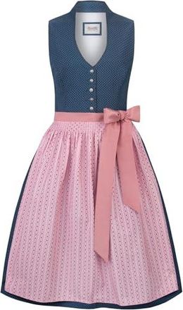 Stockerpoint Marina Dirndl Robe pour Occasion spéciale, Bleu, 54 Femme